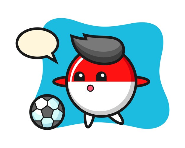 Cute Pokeball Character Playing Soccer | Jiffy Designs