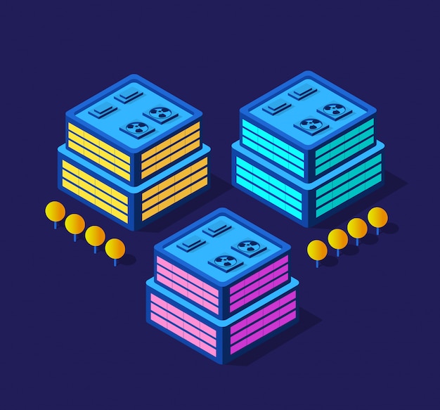 Vibrant Stacked Cubes with Glowing Accents on Dark Background | Jiffy ...