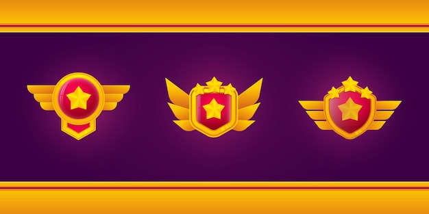 Vibrant Star-Emblazoned Badges and Insignia Collection | Jiffy Designs