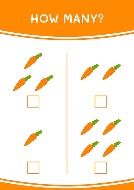 Vibrant Carrot Counting Activity for Children | Jiffy Designs