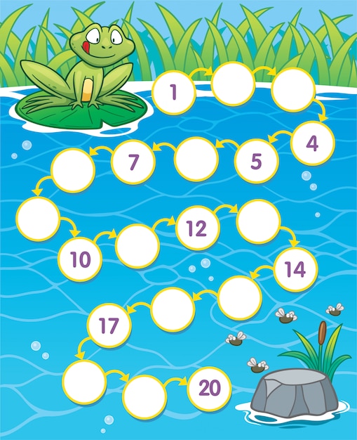 Playful Frog's Lily Pad Counting Adventure | Jiffy Designs