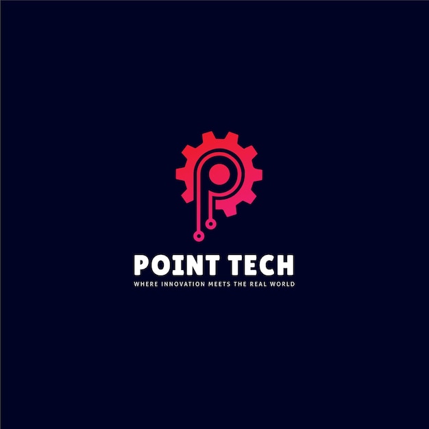 Innovative Gear-Inspired Tech Logo with Bold Typography | Jiffy Designs