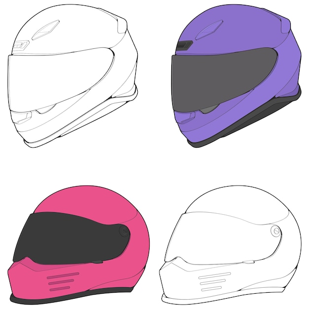 Vibrant Motorcycle Helmet Collection with Diverse Designs | Jiffy Designs