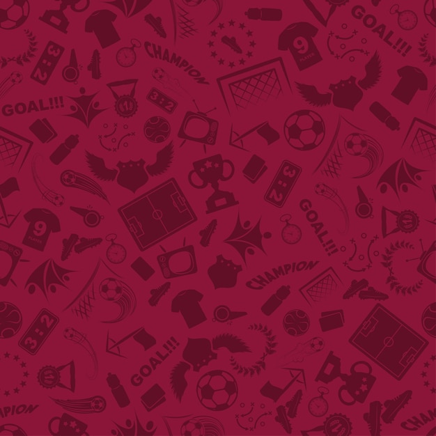 Vibrant Crimson Collage of Everyday Icons | Jiffy Designs