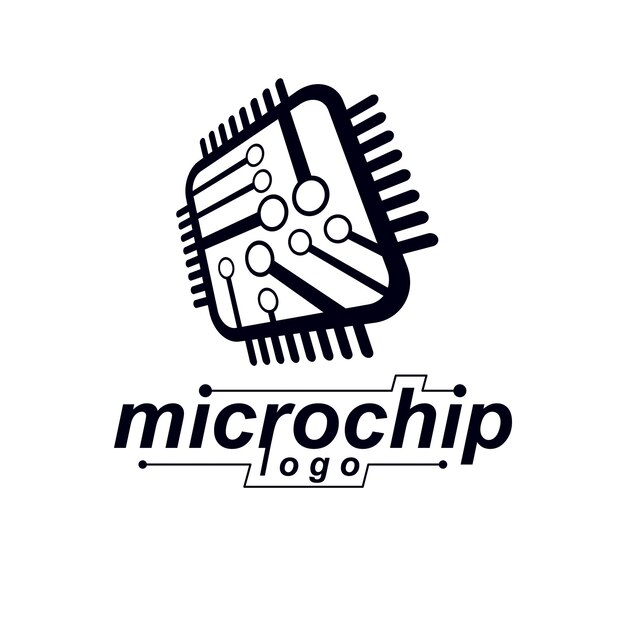Sleek and Innovative Microchip Logo Design | Jiffy Designs