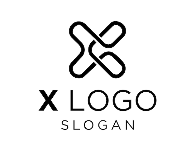 Minimalist Black X-Shaped Logo with Stylized Lettering | Jiffy Designs
