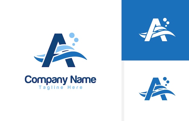 Captivating Aquatic-Inspired Letter A Logo Design | Jiffy Designs