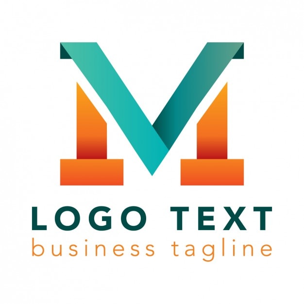 Stylized Letter M Logo with Geometric Shapes and Colors | Jiffy Designs