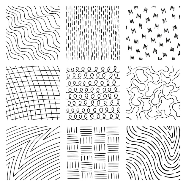 Diverse Collection of Captivating Monochrome Patterns and Textures ...
