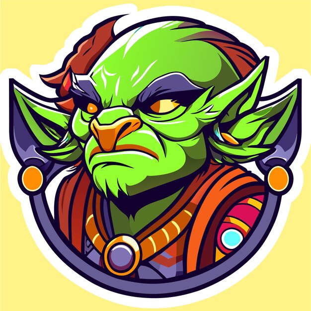 Fierce Goblin Warrior Mascot Emblem | Jiffy Designs
