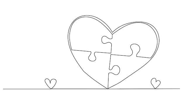 Interlocking Heart Puzzle Shapes Design | Jiffy Designs