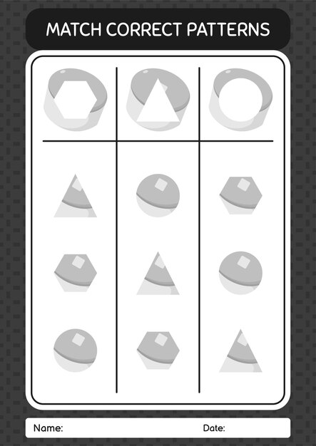Geometric Shapes Matching Puzzle for Visual Perception | Jiffy Designs