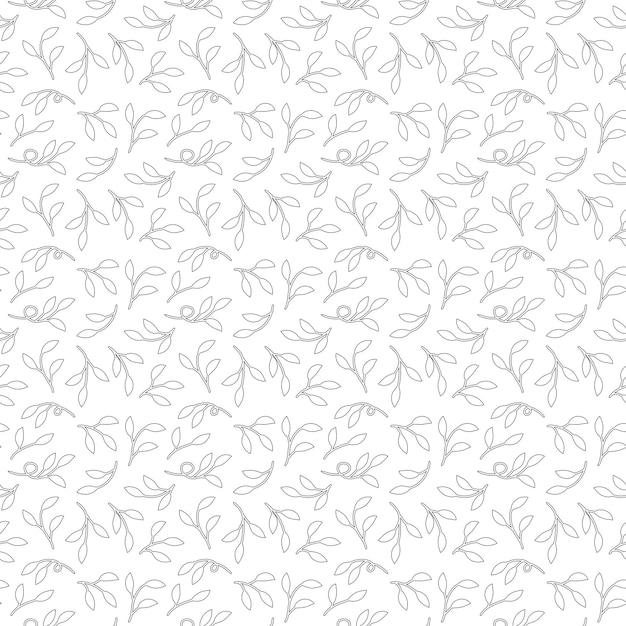 Elegant Leaf Pattern: Delicate Botanical Design for Versatile Use ...