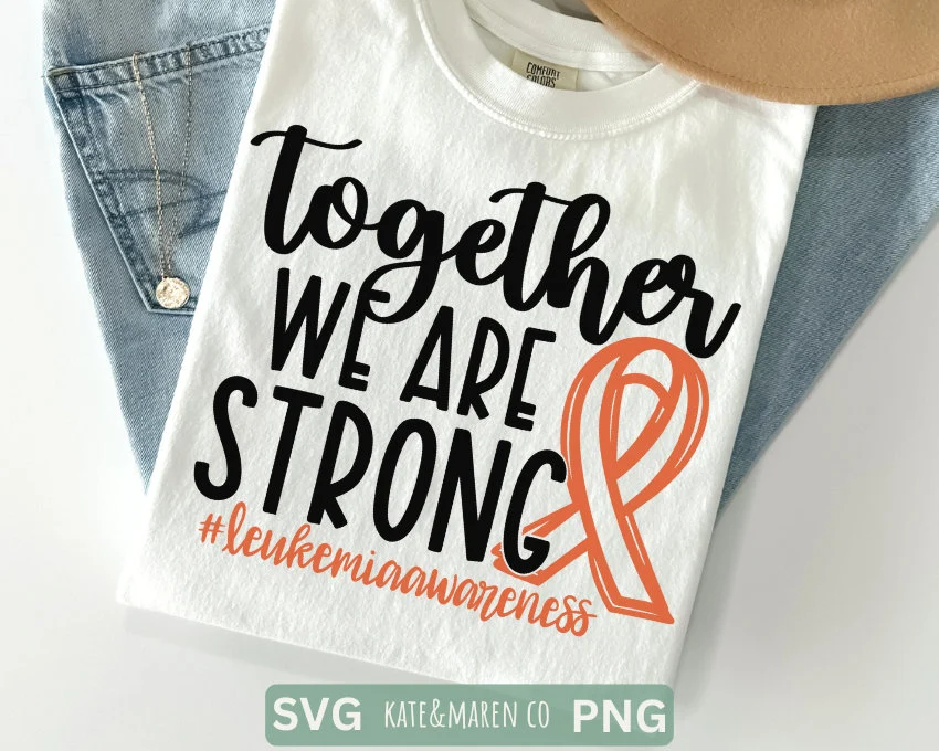 leukemia svg, leukemia awareness svg, leukemia orange ribbon cricut cut ...