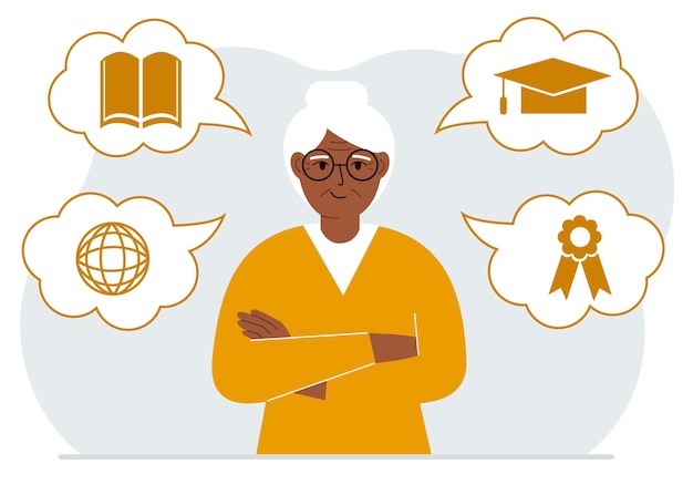 Thoughtful Student Surrounded by Educational Symbols | Jiffy Designs