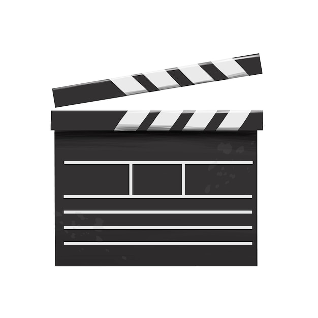 Dramatic Black and White Movie Clapper Board | Jiffy Designs