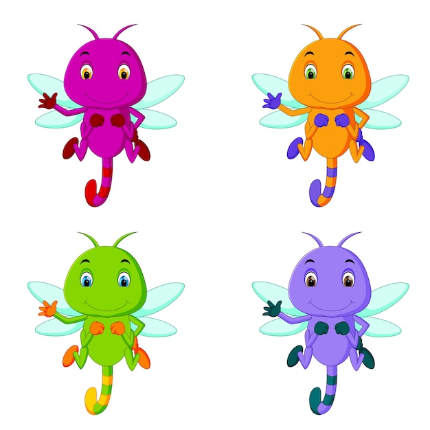 Vibrant Fairy Bugs Collection with Whimsical Expressions | Jiffy Designs