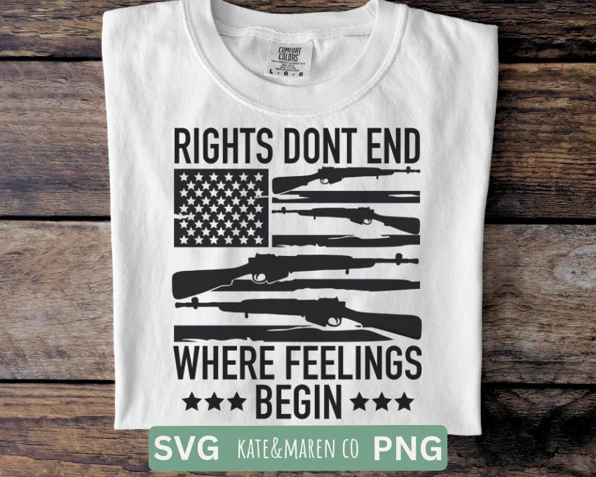 'Rights Don't End Where Feelings Begin' Bold Monochrome Design with ...