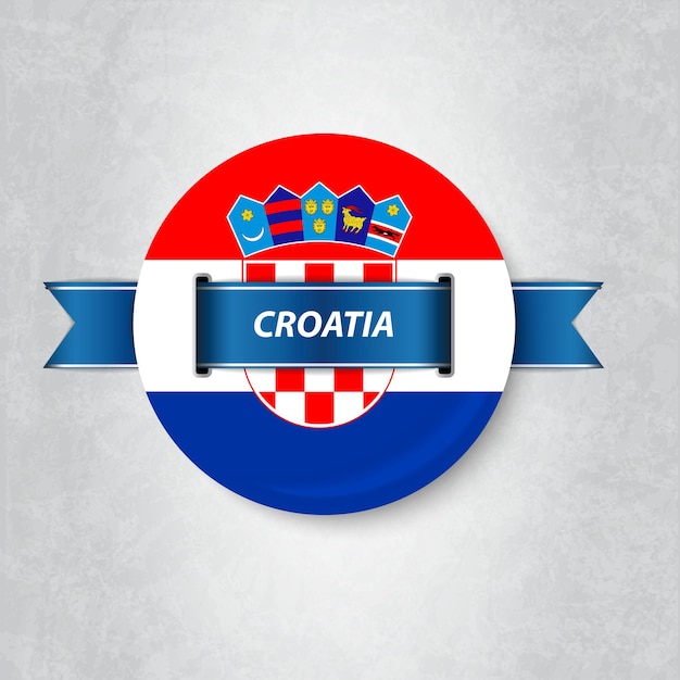 Vibrant Croatian Emblem with Iconic Coat of Arms | Jiffy Designs