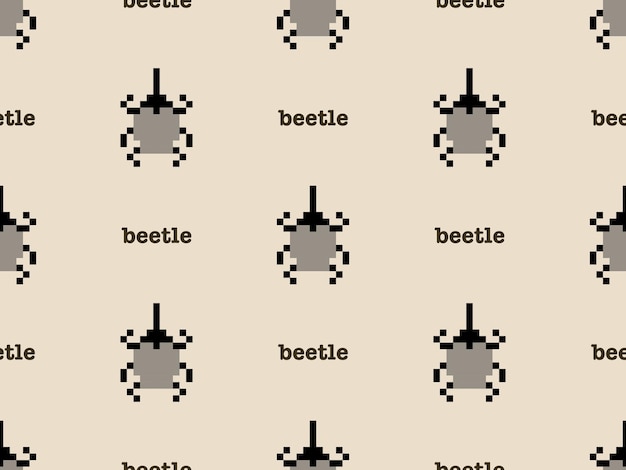 Quirky Pixel Art Beetle Collection in Monochrome Palette | Jiffy Designs