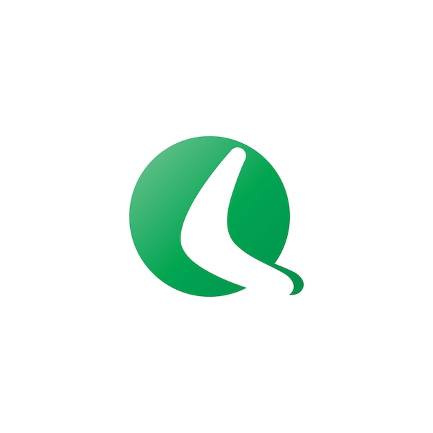 Elegant Green Crescent Moon Emblem | Jiffy Designs