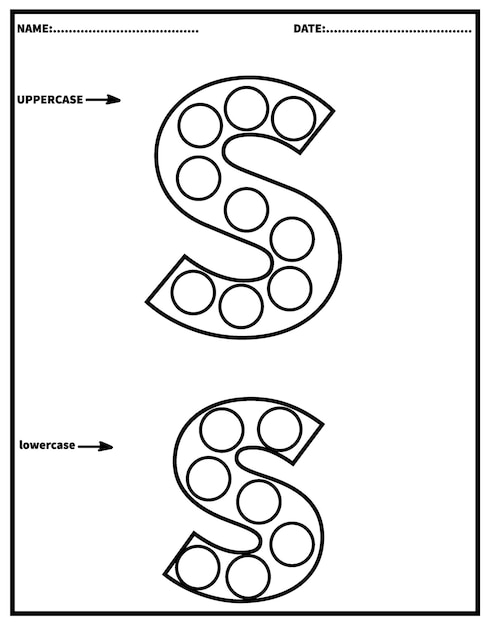Versatile Monochrome Letter S with Circular Cutouts | Jiffy Designs