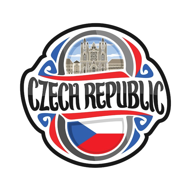 Vibrant Emblem Celebrating the Czech Republic's Iconic Landmarks ...