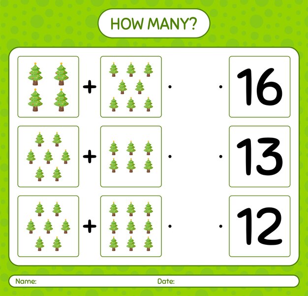 Counting Evergreen Trees: A Fun Math Activity | Jiffy Designs