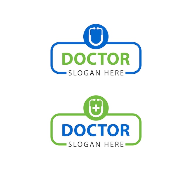 Vibrant Medical Logos with Stylized Doctor Symbols | Jiffy Designs