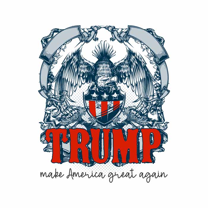 Trump make America great again patriotic digital design | Jiffy Designs