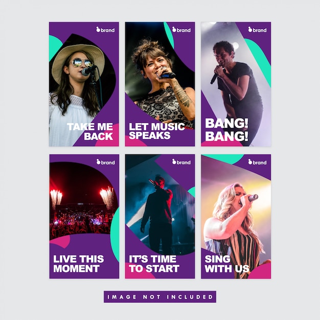 Vibrant Music Festival Posters with Diverse Artistic Expressions ...