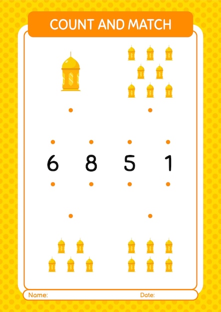 Counting and Matching Game with Beehive Motifs | Jiffy Designs