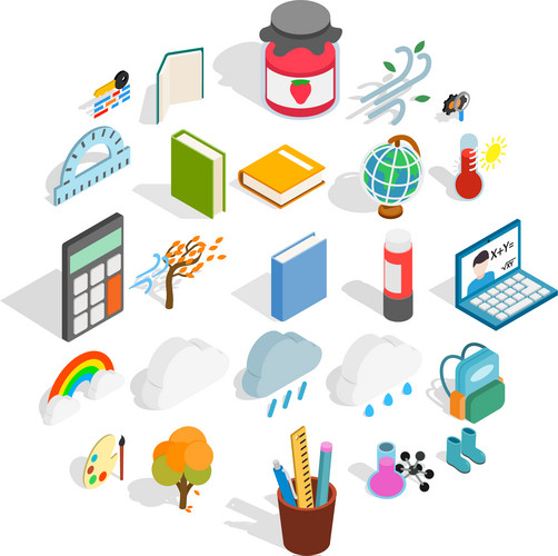 Epoch Icons Set. Isometric Set Of 25 Epoch Vector Icons For Web ...