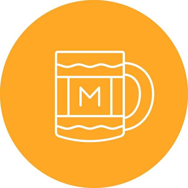 Iconic Monogram Mug on Vibrant Orange Background | Jiffy Designs