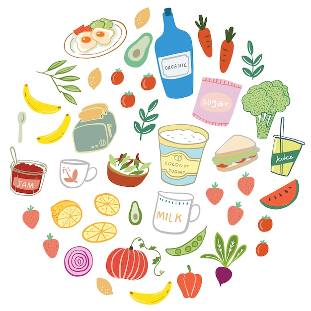 Vibrant Culinary Collage: A Delightful Feast for the Eyes | Jiffy Designs