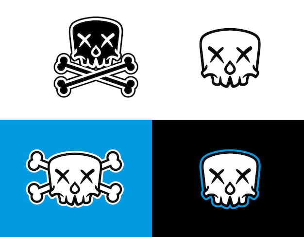 Striking Skull Symbols in Contrasting Styles and Colors | Jiffy Designs