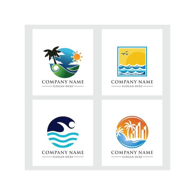 Vibrant Collection of Tropical Themed Logo Designs | Jiffy Designs