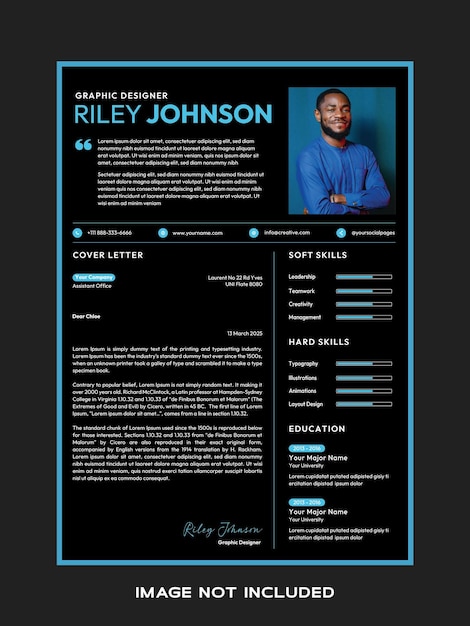 Graphic Designer Riley Johnson's Professional Resume Highlights | Jiffy Designs