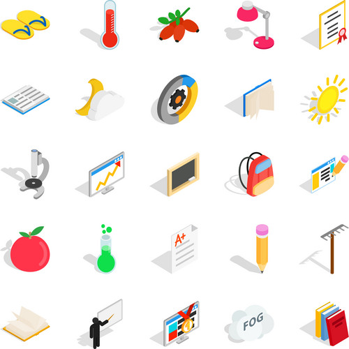 Era Icons Set. Isometric Set Of 25 Era Vector Icons For Web Isolated On ...