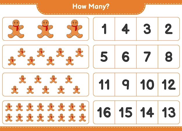 Counting Gingerbread Cookies: A Sweet Visual Delight | Jiffy Designs