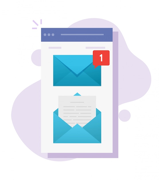 Vibrant Email Notification with Envelope and Unread Indicator | Jiffy ...