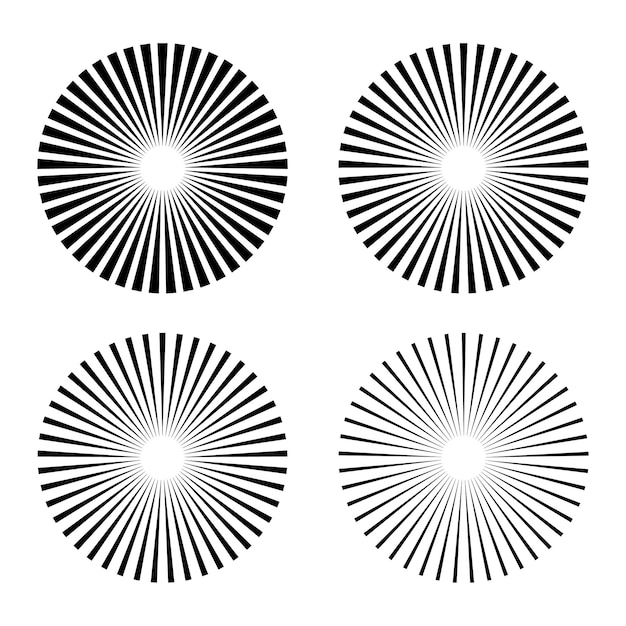 Striking Radial Patterns in Contrasting Black and White | Jiffy Designs