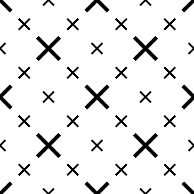 Versatile Black and White Cross Pattern Collection | Jiffy Designs