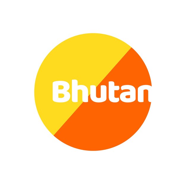 Vibrant Bhutan Logo with Bold Geometric Shapes | Jiffy Designs
