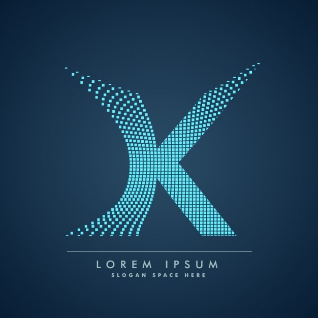 Futuristic Digital Wave Logo with Glowing Particles on Blue | Jiffy Designs