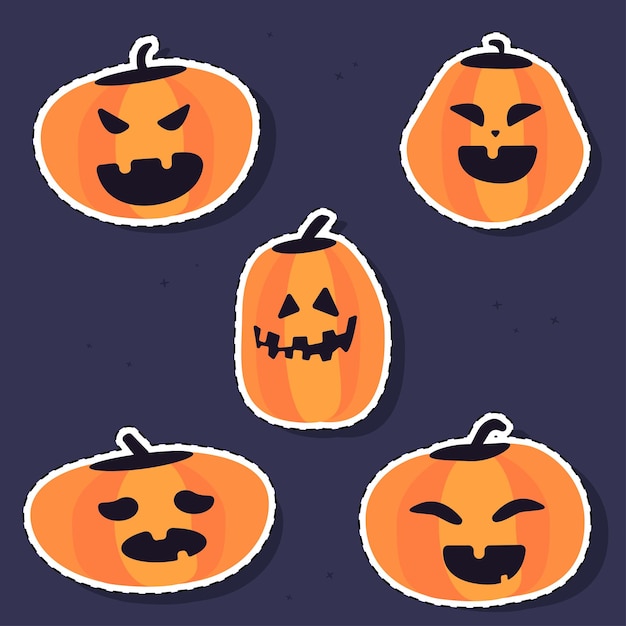 Whimsical Halloween Pumpkins with Expressive Faces | Jiffy Designs