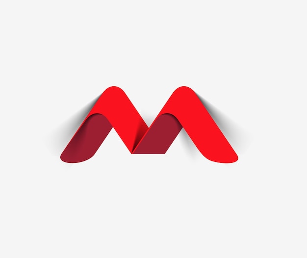 Vibrant Overlapping Letter M in Minimalist Style | Jiffy Designs