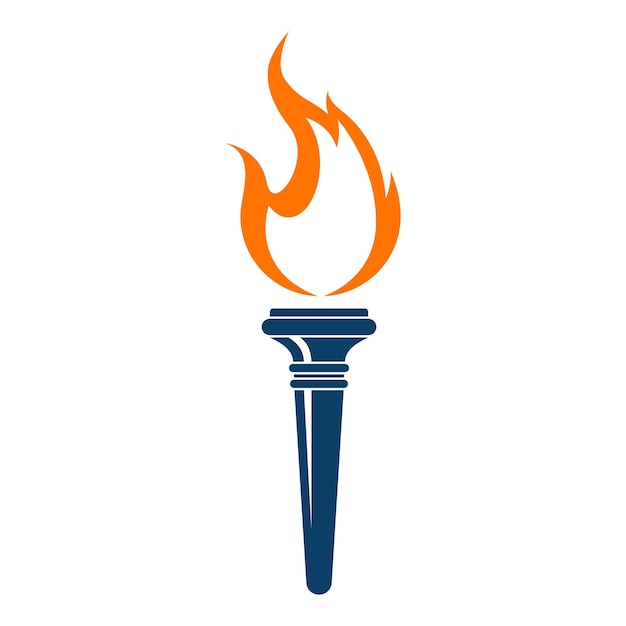 Vibrant Flame Torch Icon for Branding and Design | Jiffy Designs
