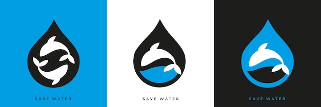 Captivating Aquatic Symbols: A Collection Advocating Water Conservation ...