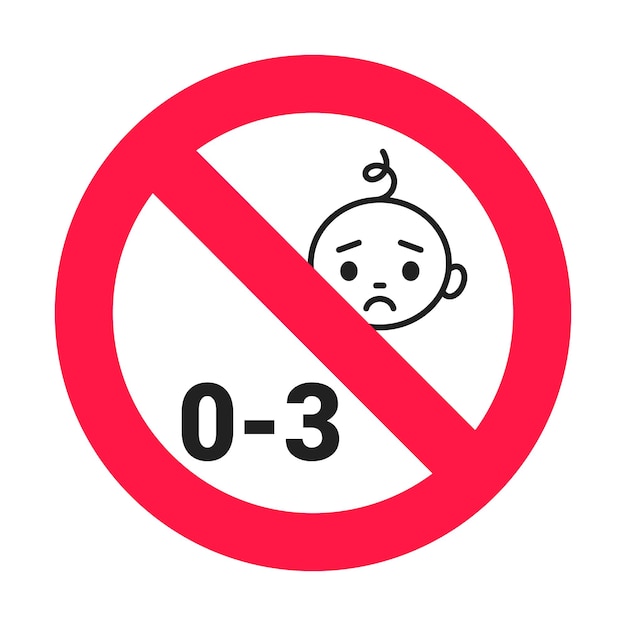 Restricted Access: No Entry for Infants Under 3 Years | Jiffy Designs